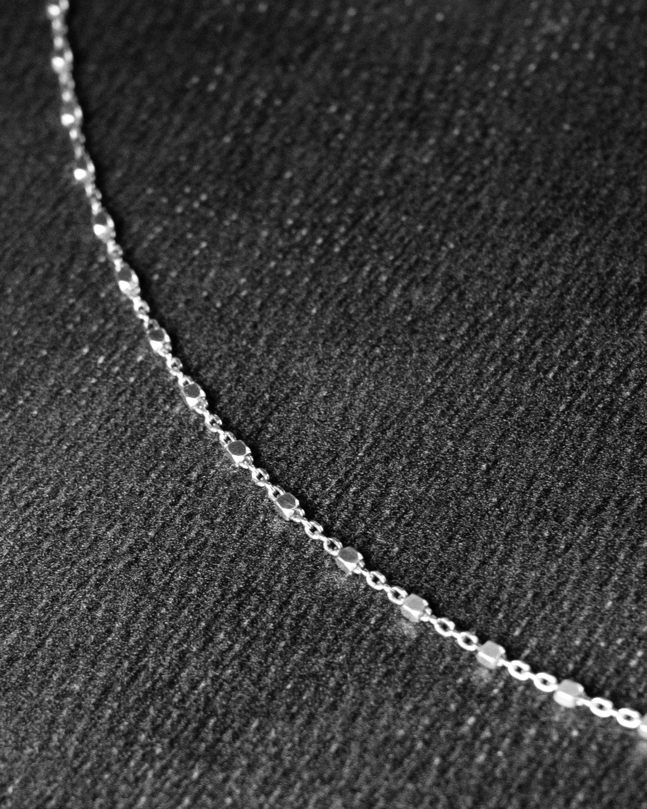 Recycled Sterling Silver Satellite Cube Chain – The Healing Pear