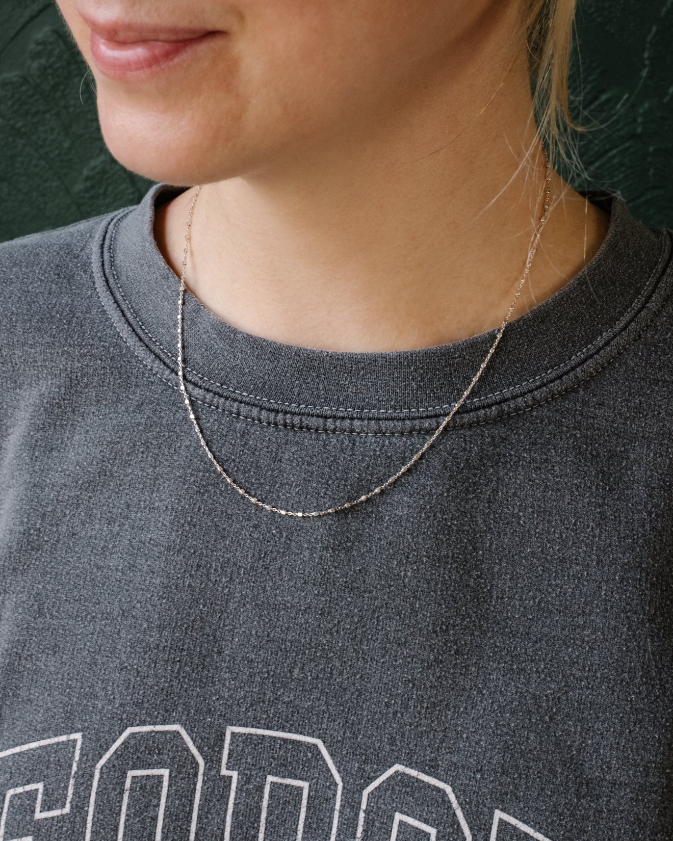 Recycled Sterling Silver Satellite Cube Chain – The Healing Pear